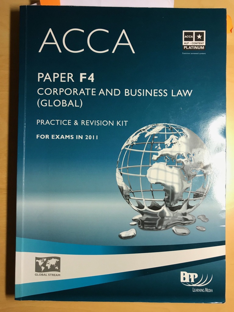 ACCA F4 - Corporate and business law (global) - 7166726492 - oficjalne ... ACCA F4 - Corporate and business law (global) - 7166726492 - oficjalne ...
