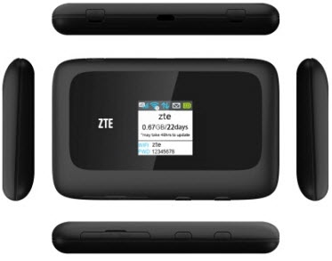 Modem router ZTE MF910 WiFi LTE 3G 4G na kartę SIM - 7683145369 ...