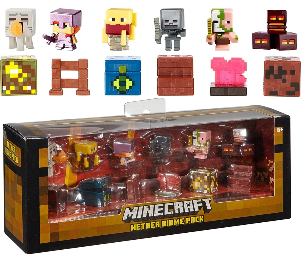 MINECRAFT Figurka ZESTAW 12pak FIGURKI mini BLOKI - 7195786305 ...
