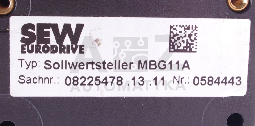 SEW EURODRIVE SOLLWERTSTELLER MBG11A SOLLWERTSTELL - 7718892907 - oficjalne archiwum Allegro
