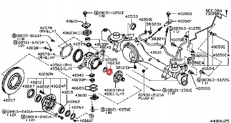 NISSAN PATROL Y60 Y61 USZCZELNIACZ PIASTY PRZÓD - 7494155392 ...