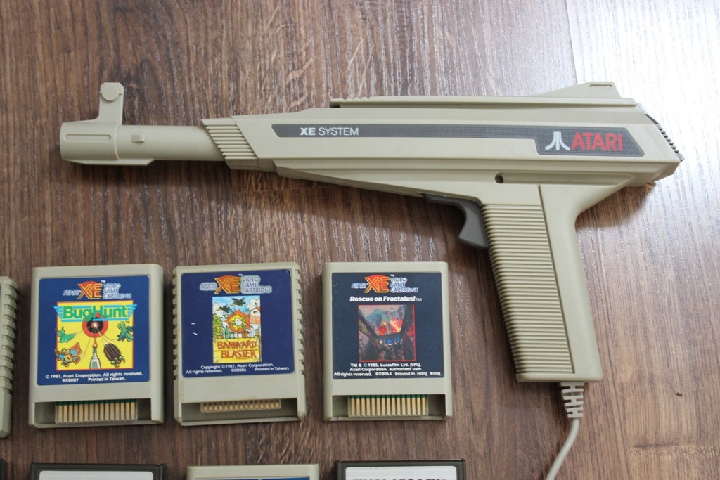 Pistolet plus Gry - Atari Gun! Atari Cartridge! - 7433757038 ...