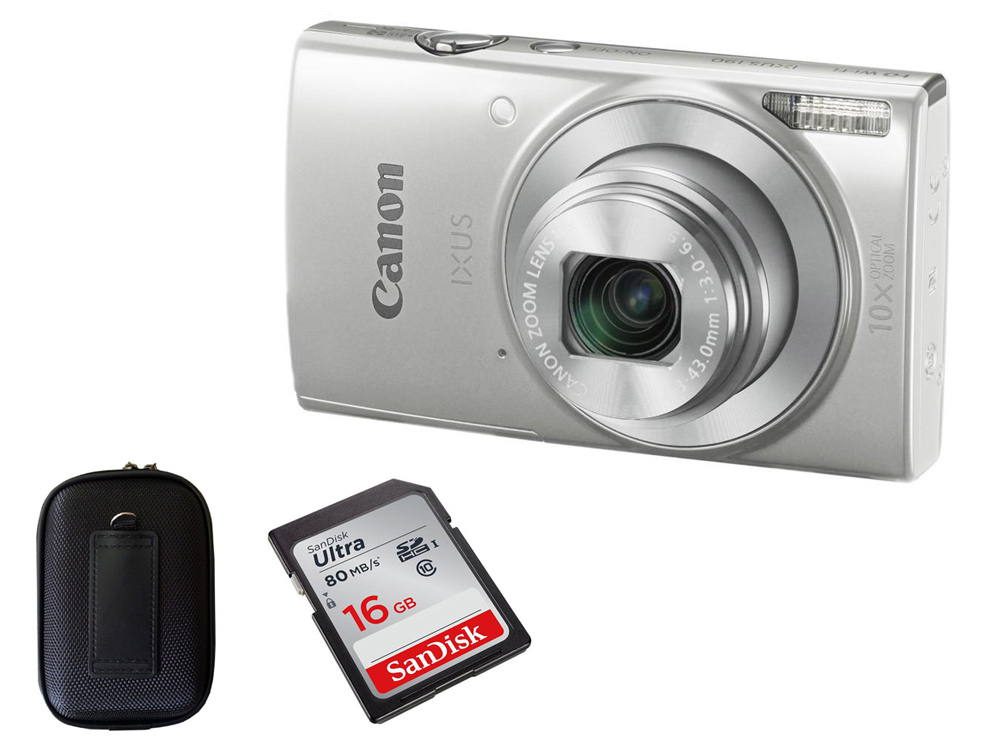 Aparat Kompaktowy Canon Ixus 190 20 Mpix + ZESTAW - 7047039422 ...