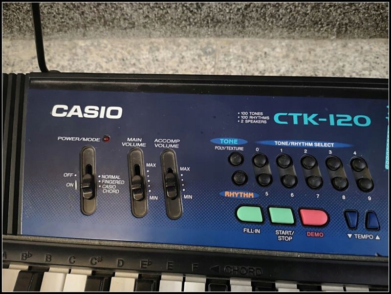 KEYBOARD CASIO CTK-120 - 7774091101 - oficjalne archiwum Allegro