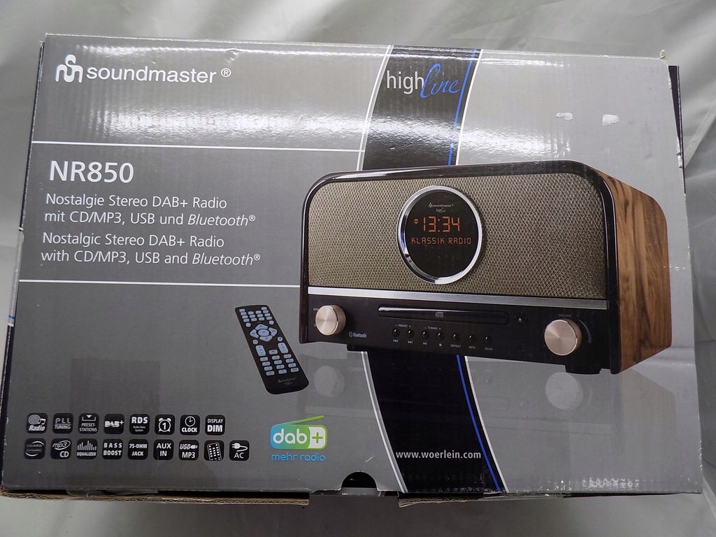 Radio cyfrowe SOUNDMASTER NR850 DAB+FM-USB-Mp3 cd - 7593180400 - oficjalne archiwum Allegro