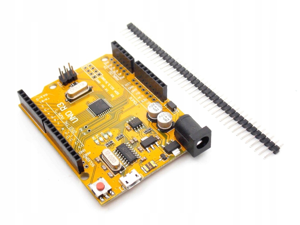 Klon Arduino UNO R3 złoty CH340G AVR ATmega328 - 7502766274 - oficjalne ...