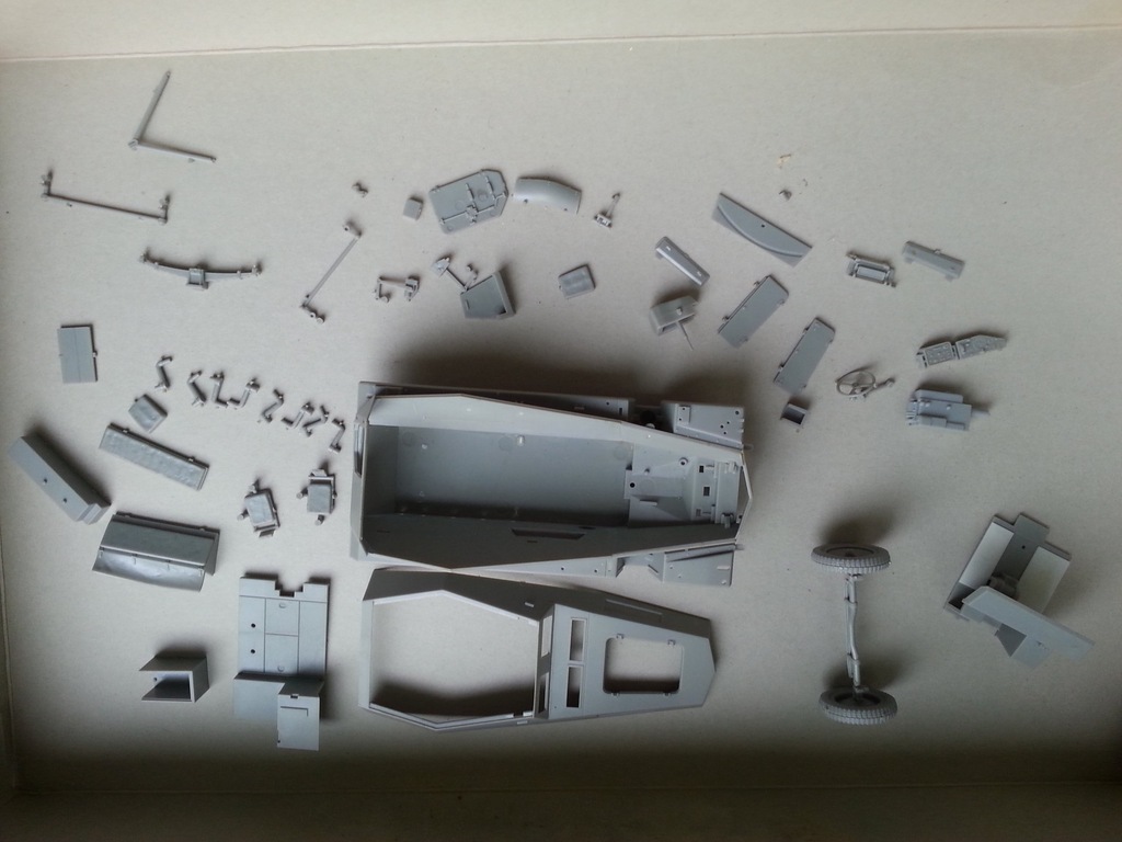 Dragon - 6117 Sd.Kfz 250/1 le Spw Alte - zaczęty - 7236860625 ...