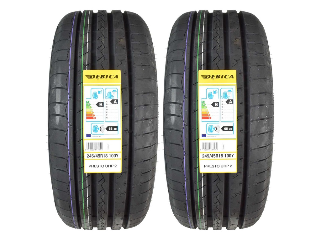 4x OPONY LETNIE 245/45R18 DĘBICA PRESTO UHP2 RANT - 7237257721 - oficjalne archiwum Allegro