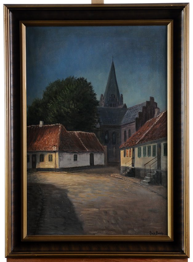 NIELS BORCH 1900 PRZEPIĘKNY OBRAZ OLEJNY ORYGINAŁ! - 7017219661 ...