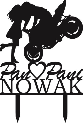 Toper topper motor figurka na tort z motocyklem M2 • Cena, Opinie ...