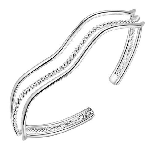 BRANSOLETKA SREBRNA 925 PLATER BANGLE P 134 11101511595 - Allegro.pl